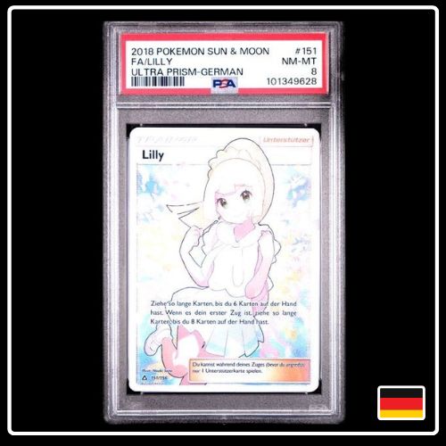Lilly Trainer Full Art 151/156 Pokemon Ultra-Prisma PSA 8 – PokeDirris